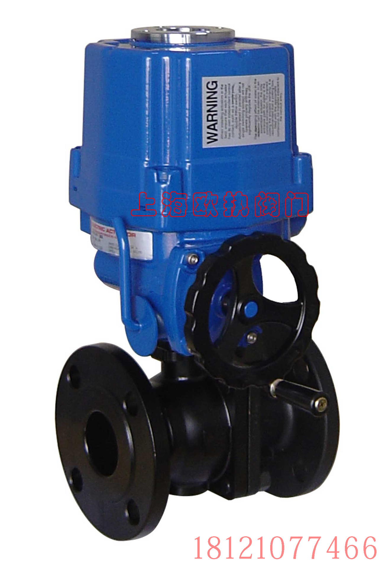 Q941H-16C-DN50配QT电动执行器 法兰铸钢球阀 - 阀批发网