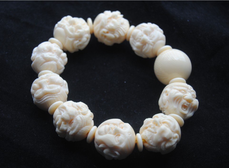 象牙手链配什么好看,象牙手链,象牙石手链_大山谷图库