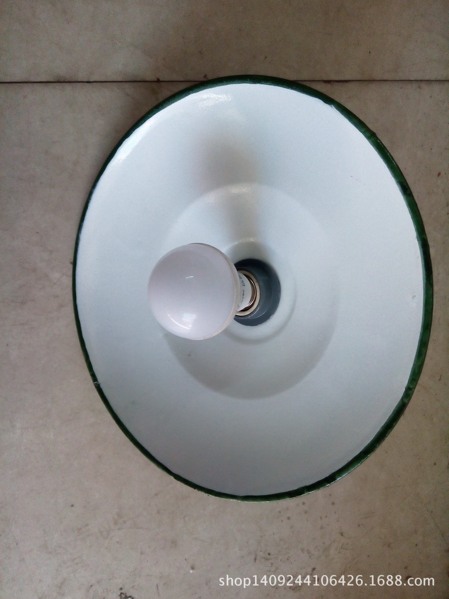 复古搪瓷灯罩 绿灯罩 E27 E40 直径300MM、350MM - 照明批发网